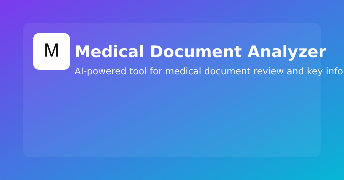 AI Medical Document Analyzer - Extract Health Rec | easy-pdf