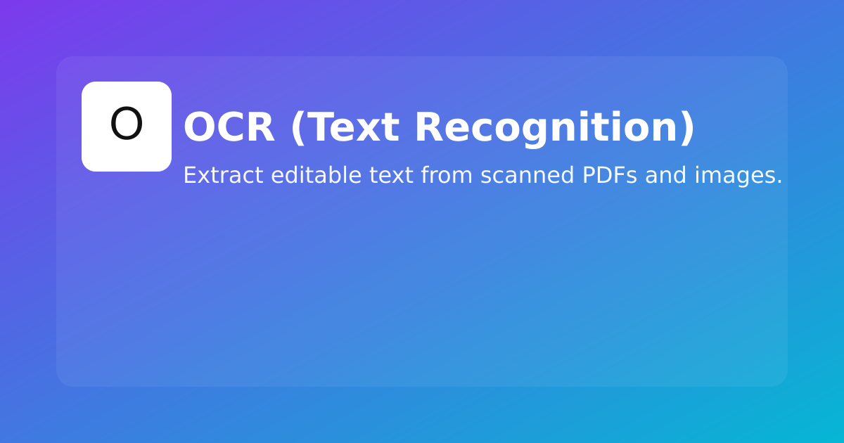 Free OCR Online - Extract Text from PDF & Images | easy-pdf