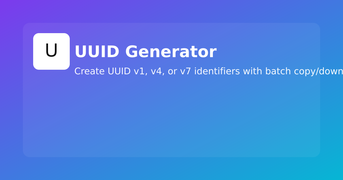 UUID Generator Free - Create v1, v4, v7 UUIDs Ins | easy-pdf