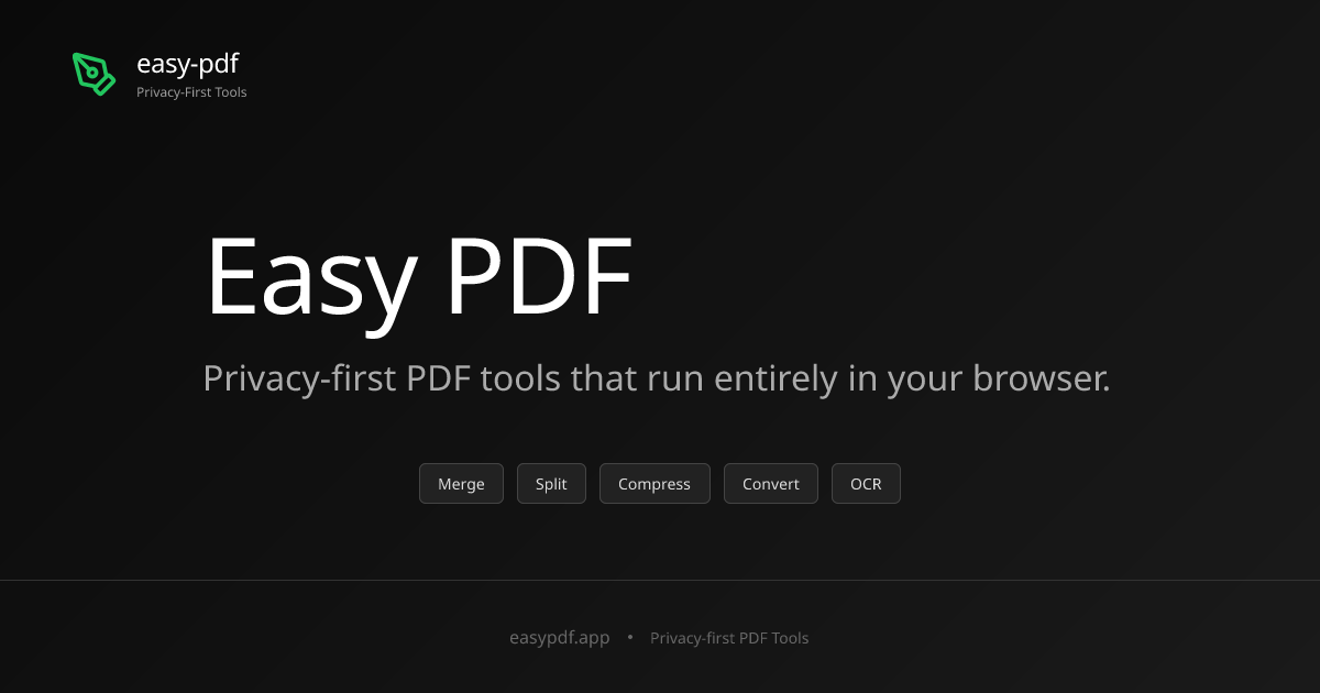 easy-pdf - Free Online PDF Tools | Merge, Split, Compress PDF